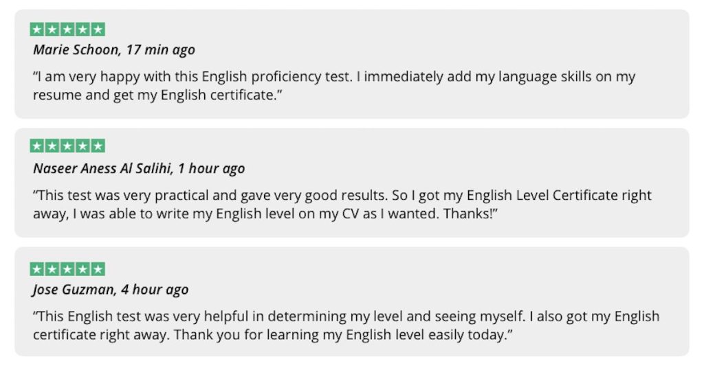 English Level Test - International English Test
